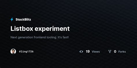 Listbox Experiment Stackblitz