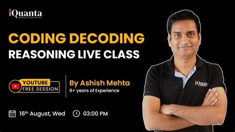 Coding Decoding Reasoning Live NMAT SNAP Logical Reasoning YouTube