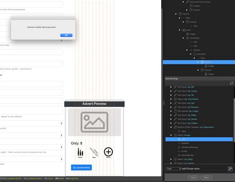 Issue Getting To Show On A Selected Value Wappler Community