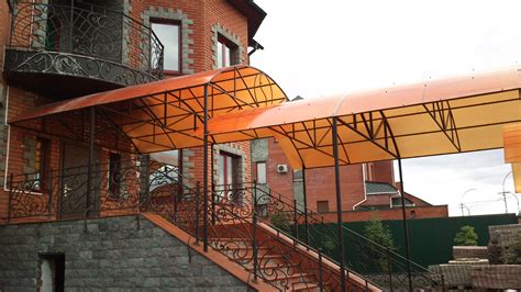 Навес над лестницей (73 фото) » НА ДАЧЕ ФОТО