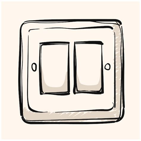 Premium Vector Electrical Switch Icon In Doodle Sketch Lines On Off