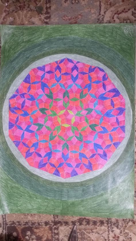 Non Periodic Tiling My Father Showed Me And My Son Helped In Spirit