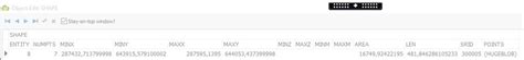 sql how to extract points attribute in st geometry object in oracle