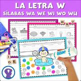 Lectura La Letra W Sílabas Wa We Wi Wo Wu By Paidos Recursos