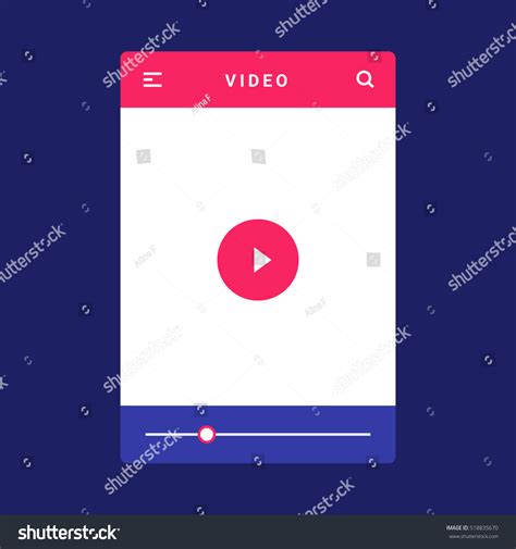 Ui Ux Gui Template Layout Mobile Stock Vector Royalty Free 518835670