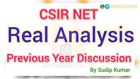 CSIR NET Real Analysis Previous Year Question | Limit Continuity PYQ Csir Net Mathematics ...