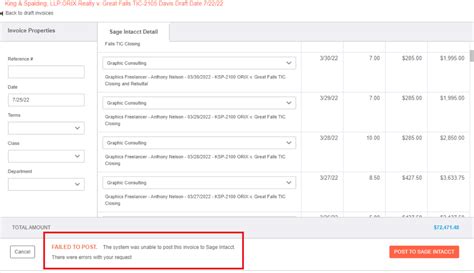 Common Error Messages In Sage Intacct BigTime Software