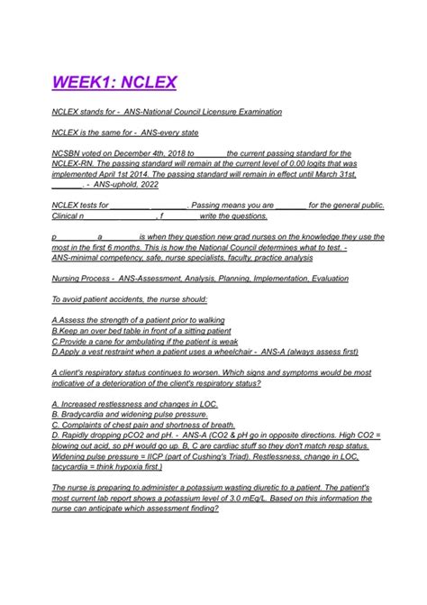 week1 nclex exam questions with correct answers 2025 2026 a graded