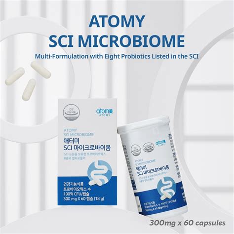 [exp Nov 2024]100 Original Atomy Sci Microbiome For Healthy Intestinal Care Probiotics