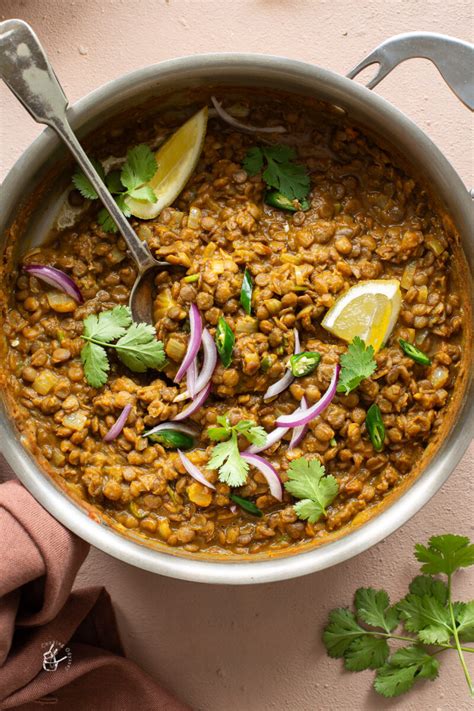 Indian Curried Green Lentils Dal Dahl J Cooking Odyssey