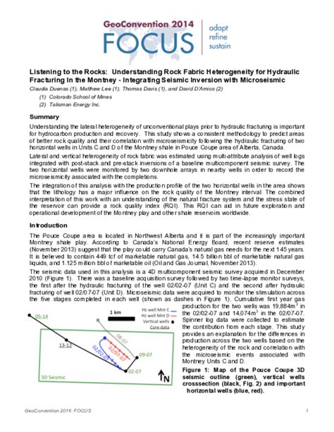 Pdf Cseg Recorder Mar 2013 Reservoir Heterogeneity And ‘stealth Zones In Microseismic Role