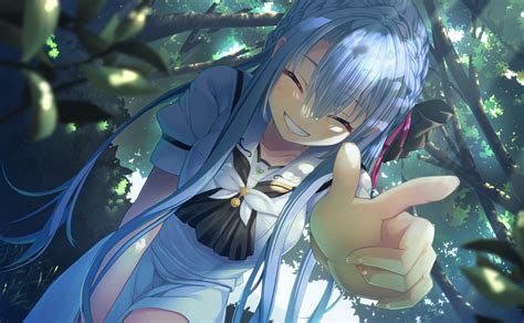 Shootinghaze Sorakado Ao Summer Pockets Commentary Highres Variant Set 1girl D
