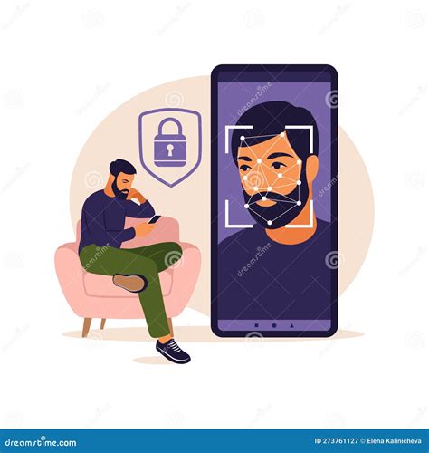 Facial Recognition System Concept Face Id Face Recognition System