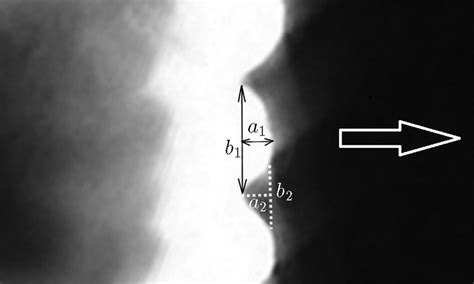 Fragment Of The Central Part Of The Steady Front During Combustion Of