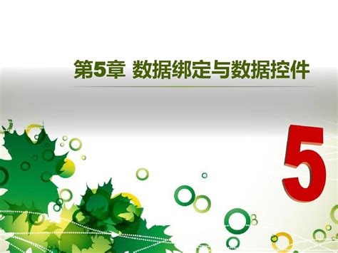 第5章 数据绑定与数据控件word文档在线阅读与下载无忧文档