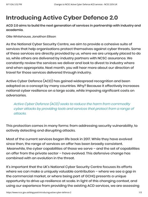 Introducing Active Cyber Defence 2 Pdf