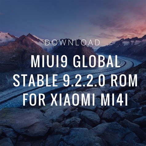 Download Latest MIUI Global Stable ROM For Xiaomi Mi I