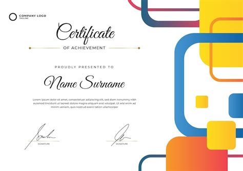 Premium Vector Certificate Print