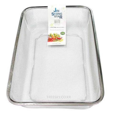 진성스타 스테인리스 메쉬망 사각 바구니 고운망a형 특대 445cm 1개 8809154081215 2