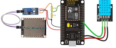 ESP Weather Station Using Arduino IDE Circuits You
