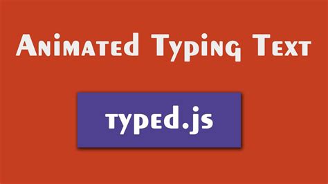 Animated Typing Text How To Use Typed Js CsPoint YouTube