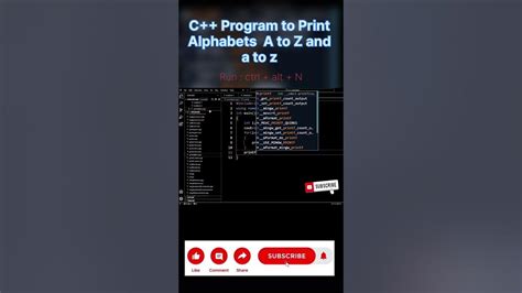 Program To Print Alphabets A To Z And A To Z In Cyoutubetrending
