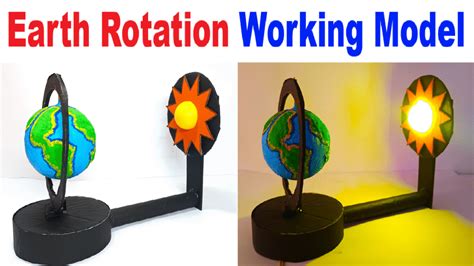 Earth Rotation Working Model For Science Exhibition Science Projects Maths Tlm English Tlm