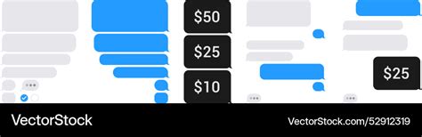 Blank Chat App Sms Bubbles Elements Set Il Vector Image