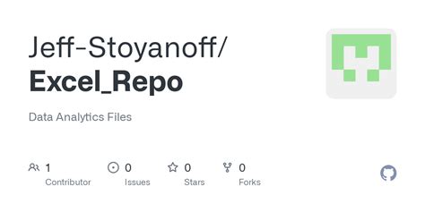 github jeff stoyanoff excel repo data analytics files