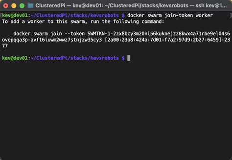 adding worker nodes to the swarm