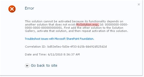 did you know configuring solution dependencies in sharepoint 2010