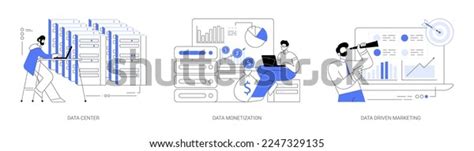 Selling Database Abstract Concept Vector Illustration Stock Vector Royalty Free 2247329135