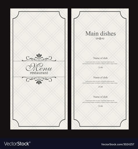 Abstract Menu Background With Some Special Objects