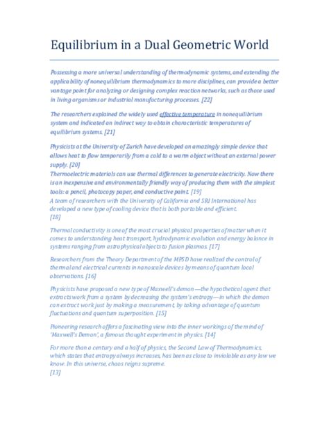 Pdf Equilibrium In A Dual Geometric World