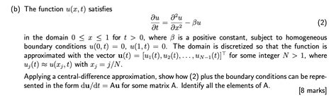 solved b the function u x t satisfies [