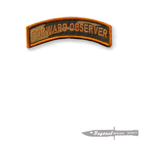 Forward Observer Golden Brown Tab With Wax Backing 1 X 3 12