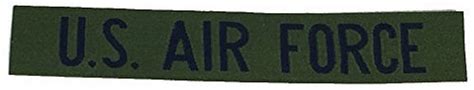 Us Air Force Name Tape Style Patch Blueod Green Veteran Owned