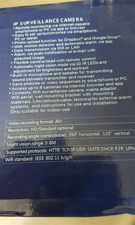 Brand New Owsoo Ip Cloud Camera Cctv Survelliance Furniture And Home