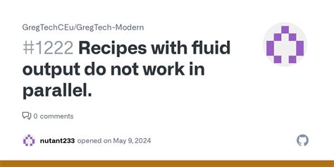 Recipes With Fluid Output Do Not Work In Parallel Issue GregTechCEu GregTech Modern