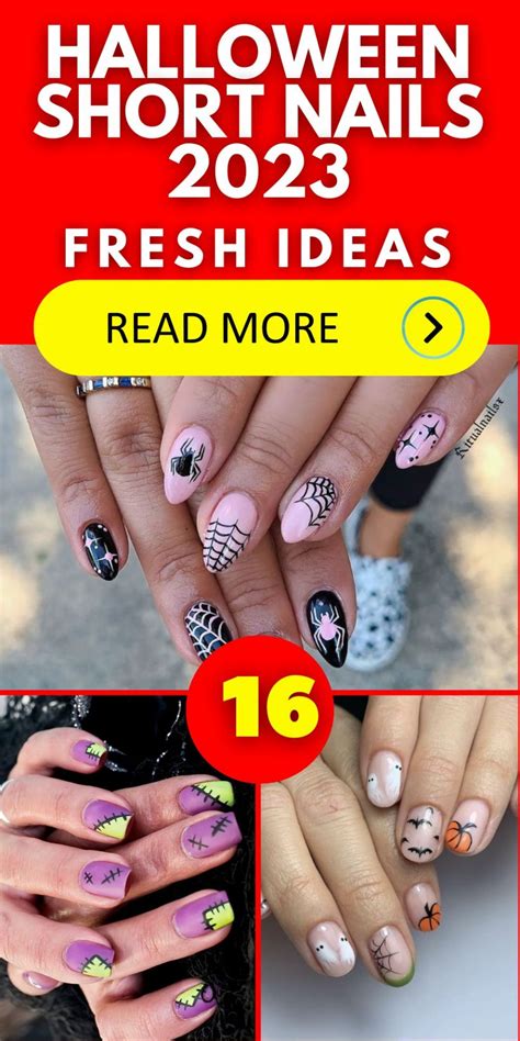 Halloween Short Nails 2023 16 Ideas Spooktacular Nail Art For The