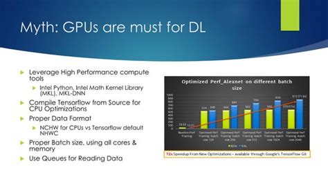 Intel Optimized Tensorflow Distributed Deep Learning Ppt