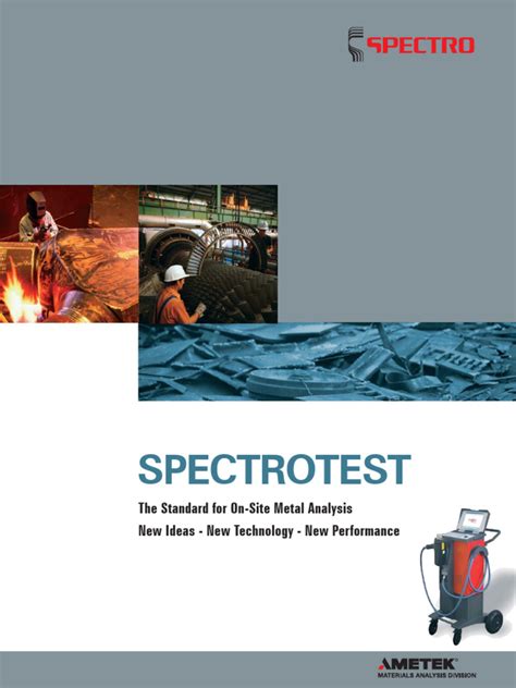 Foundry Spectrotest Pdf Spectrometer Spectroscopy