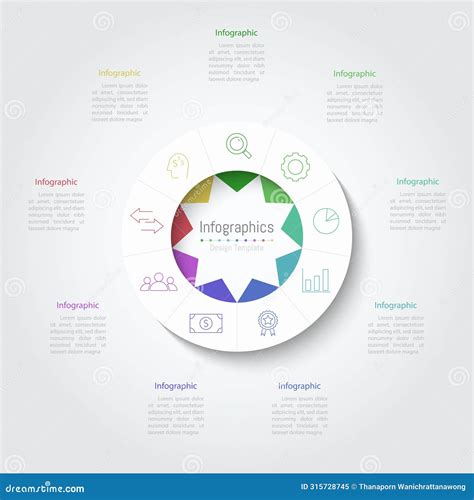 Infographic 9 Options Design Elements For Your Business Data Vector