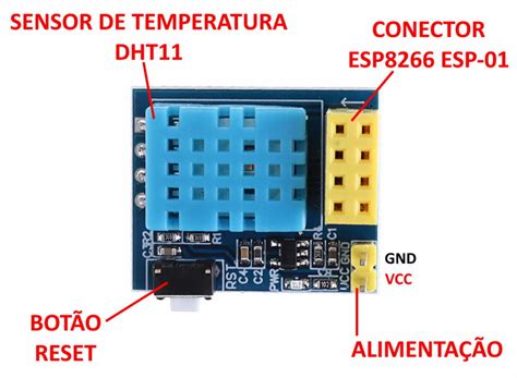 Use O Blynk E Esp8266 Para Mostrar Temperatura E Umidade Na Tela Do Celular Arduino E Cia