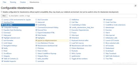 Jupyter Notebook扩展插件的安装及推荐jupyter插件 Csdn博客