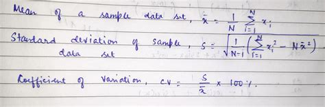 [solved] The Coefficient Of Variation Cv Describes The Standard