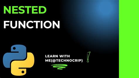 Vlog49 Nested Function In Python Youtube
