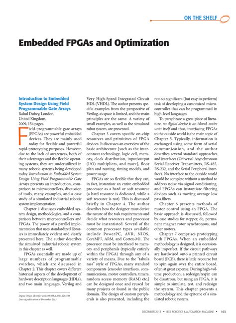 Pdf Introduction To Embedded System Design Using Field Programmable
