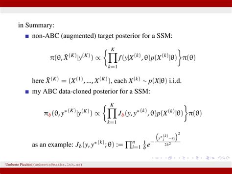 Abc With Data Cloning For Mle In State Space Models Ppt Free Download
