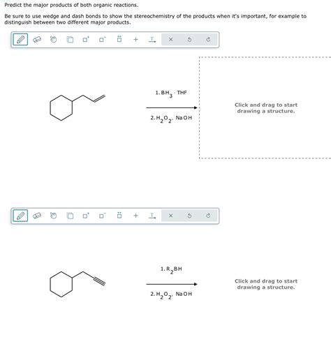 Solved Predict the major products of both organic reactions. | Chegg.com